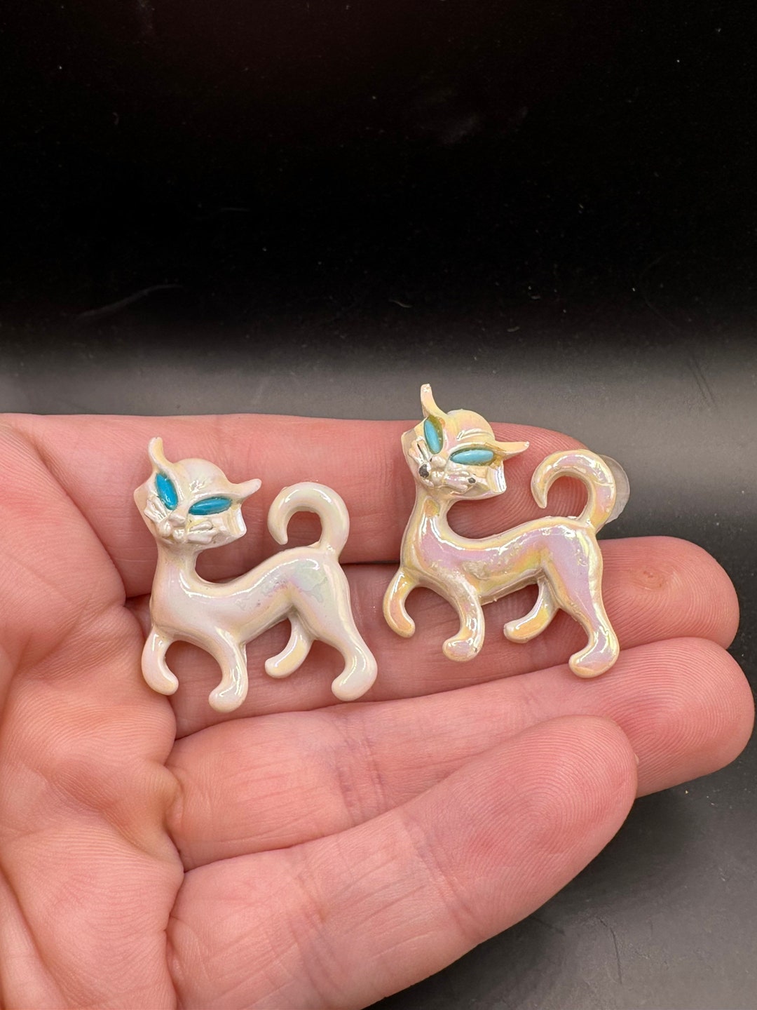 Pair of Vintage Mid Century Modern Cat Scatter Pins - Etsy