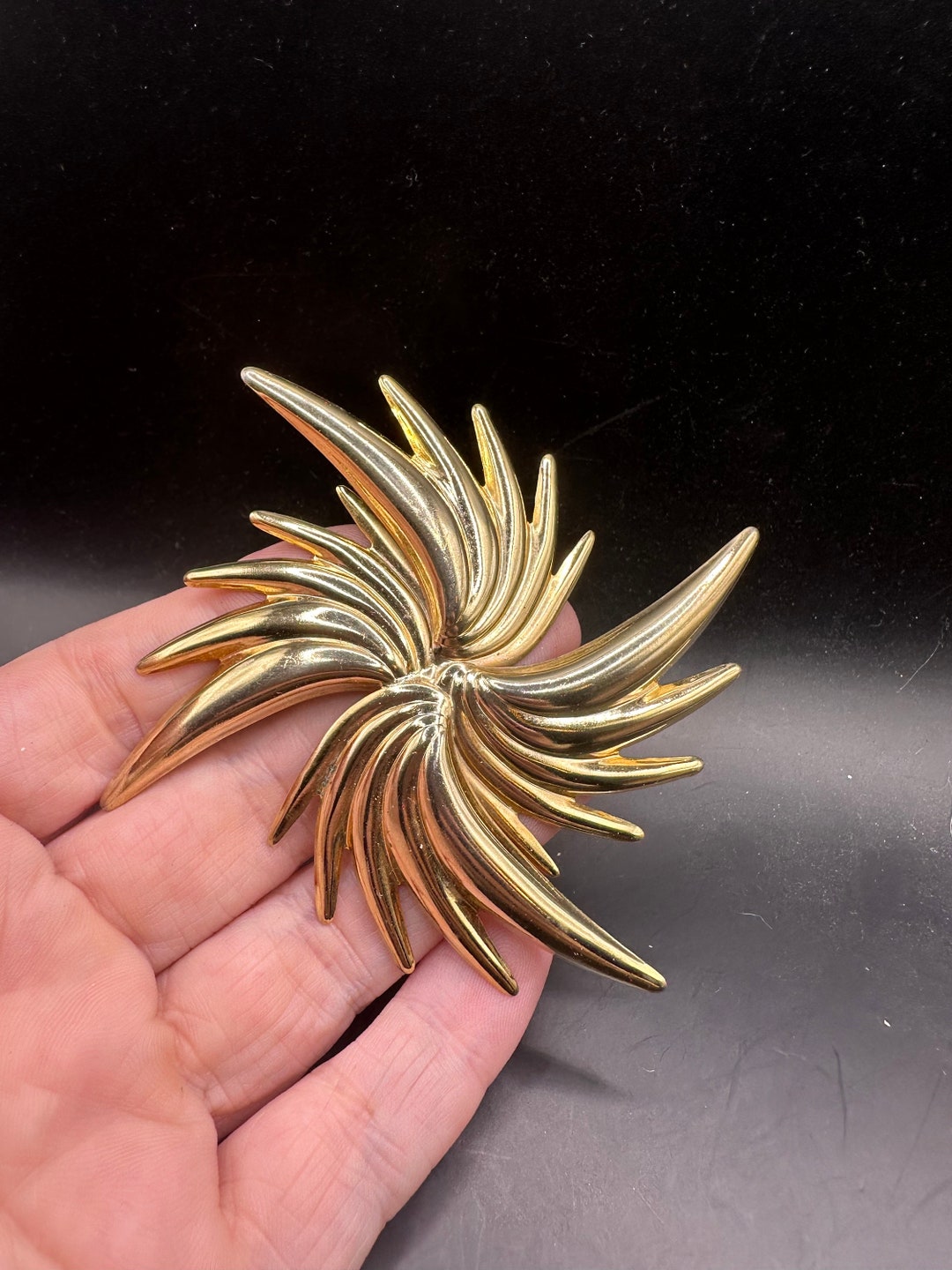 Vintage Modern Abstract Brutalist Pin - Etsy