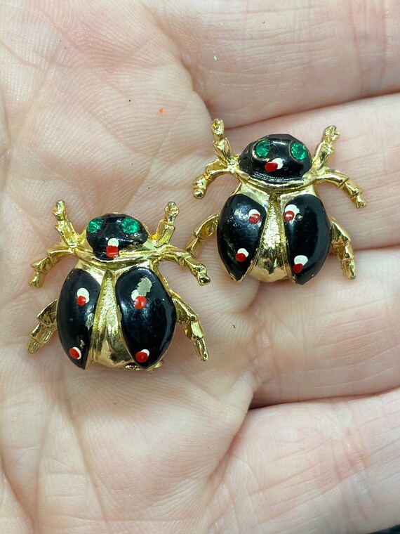 Vintage Ladybug Pins Gem