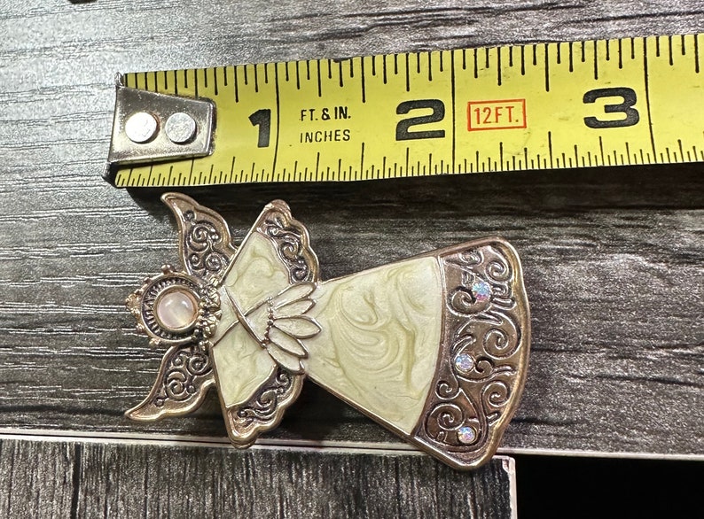 Vintage Enamel Angel Pin Marked KC Kenneth Cole - Etsy