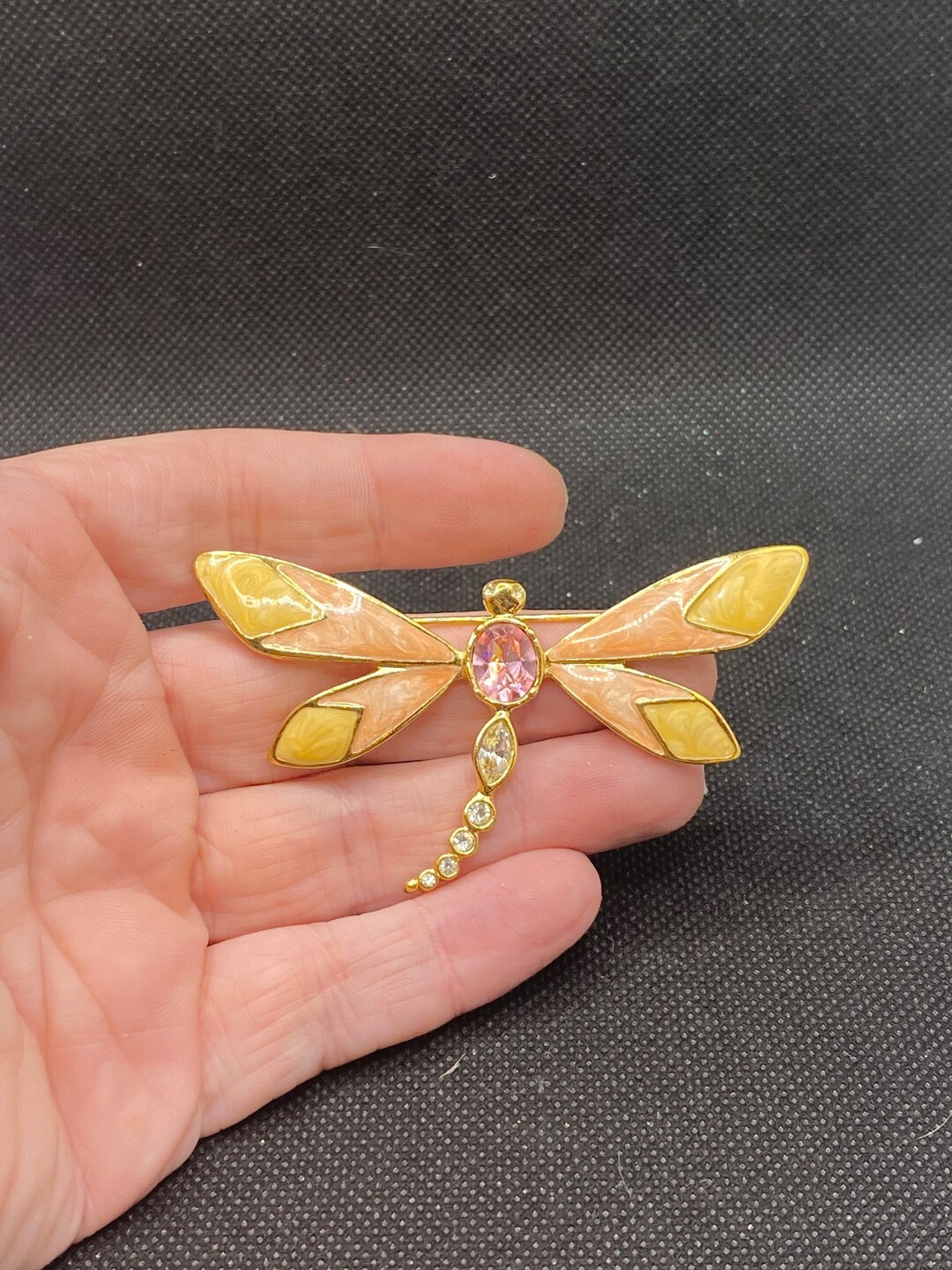 Vintage Dragonfly Kenneth Jay Lane for Avon Pin - Etsy