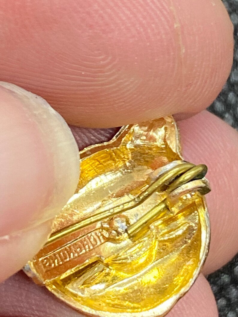 Vintage Small Cat Pin Made in Hong Kong - Etsy