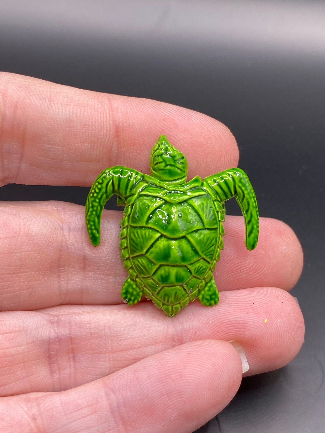 Vintage Turtle Pin With Moving Head - Etsy