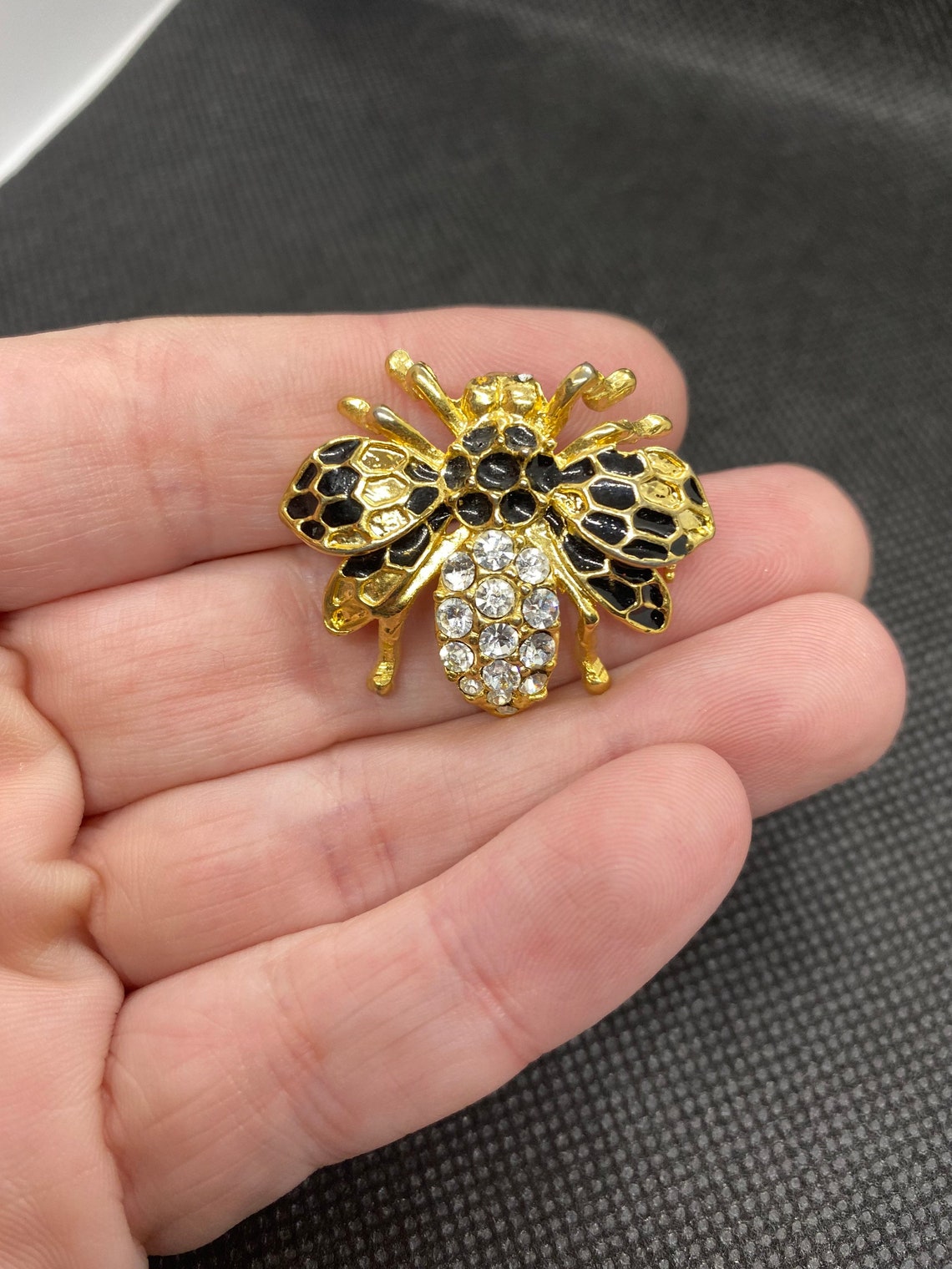 Vintage Bug Pin With Multi Color Rhinestones - Etsy