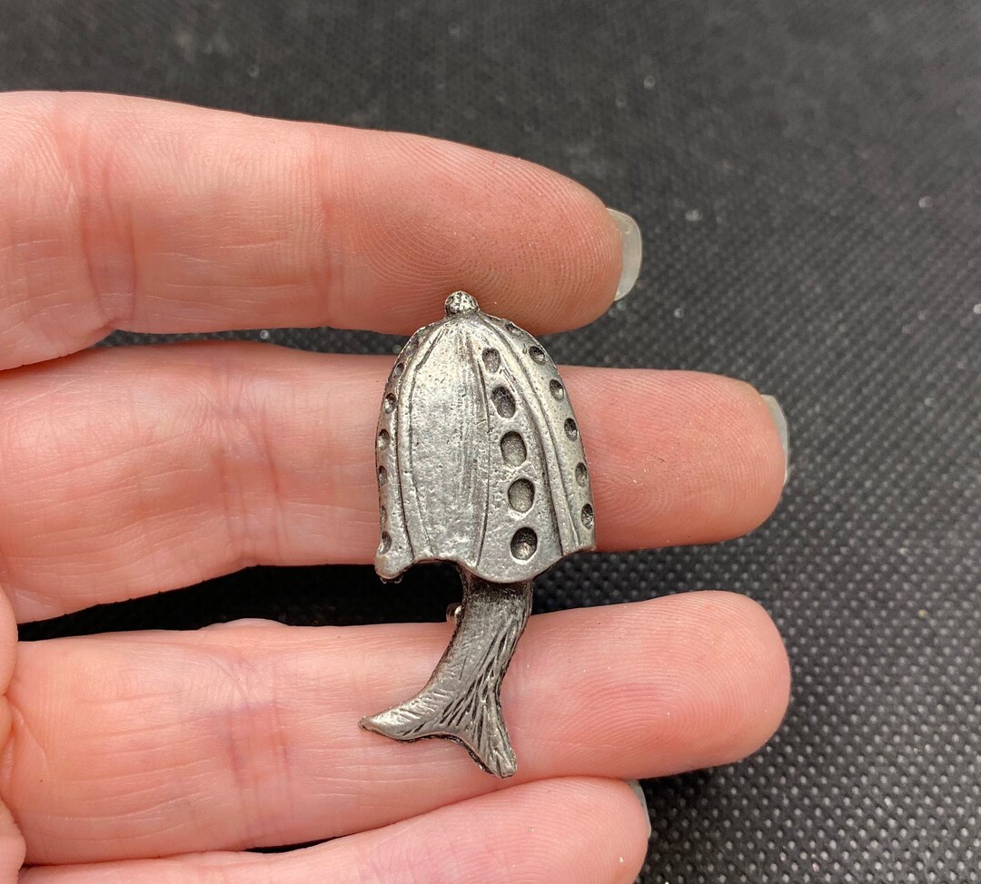Vintage Metzke Mushroom Pin - Etsy