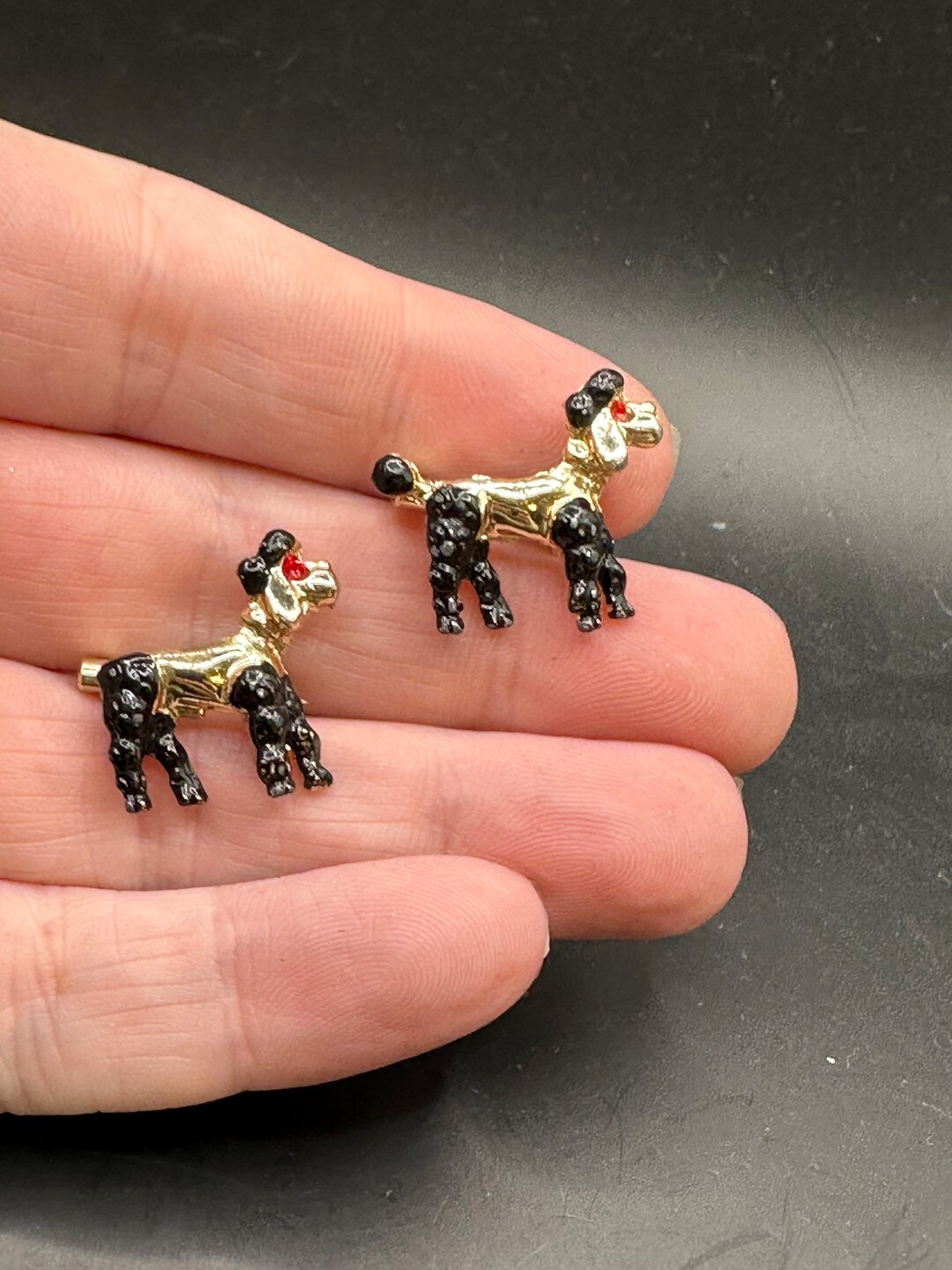 Vintage Poodle Dog Enamel Scatter Pins - Etsy
