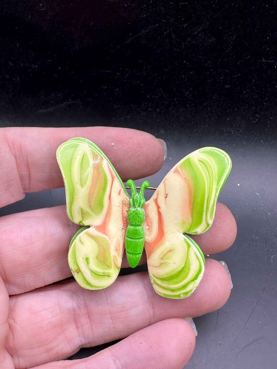 Vintage Metal Double Wing Butterfly Pin Made in West Germany - Etsy