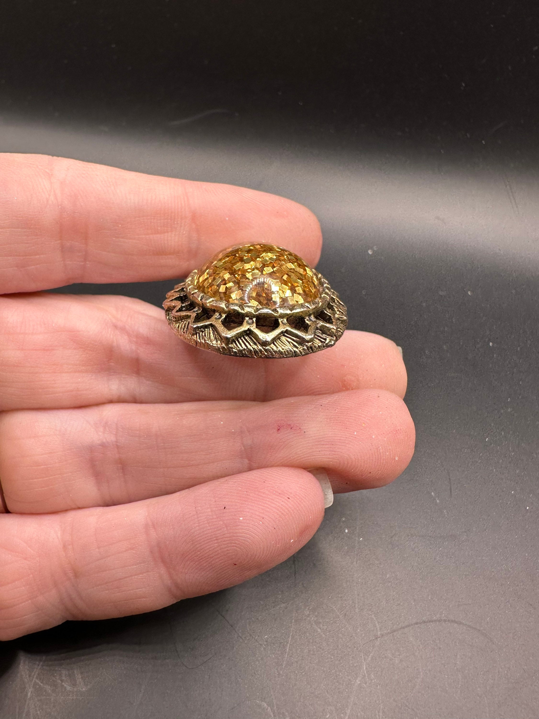 Vintage Renaissance Royal Stone Pin - Etsy