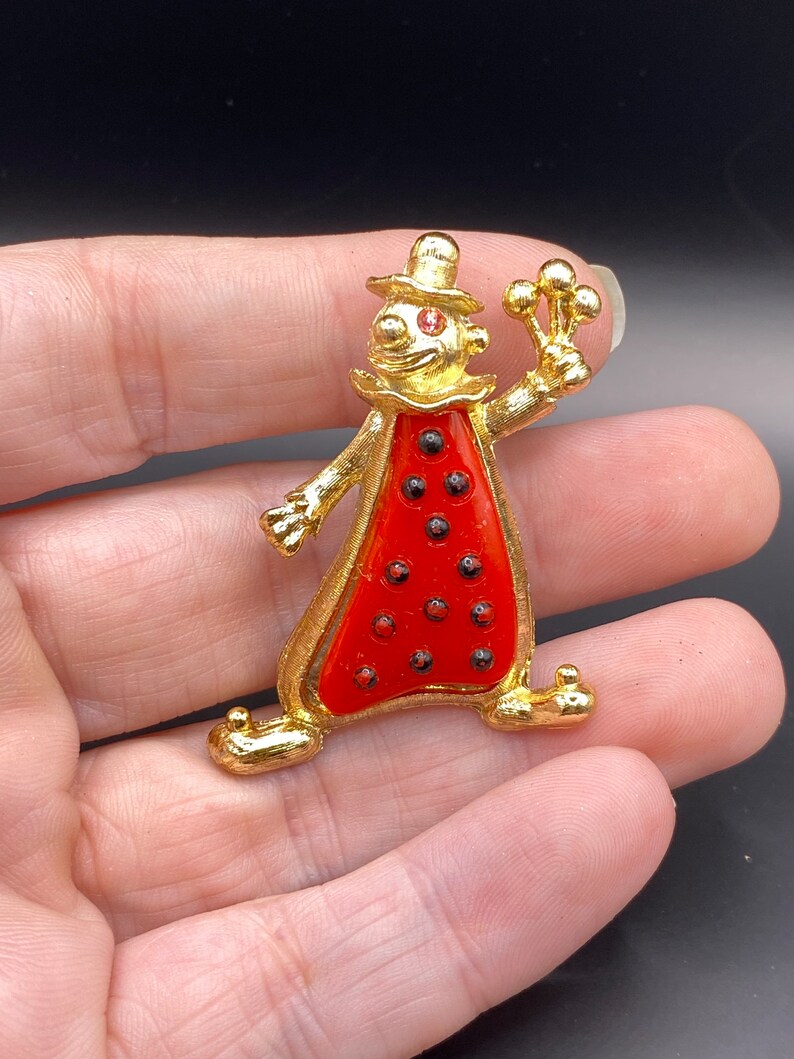Vintage Clown Pin - Etsy