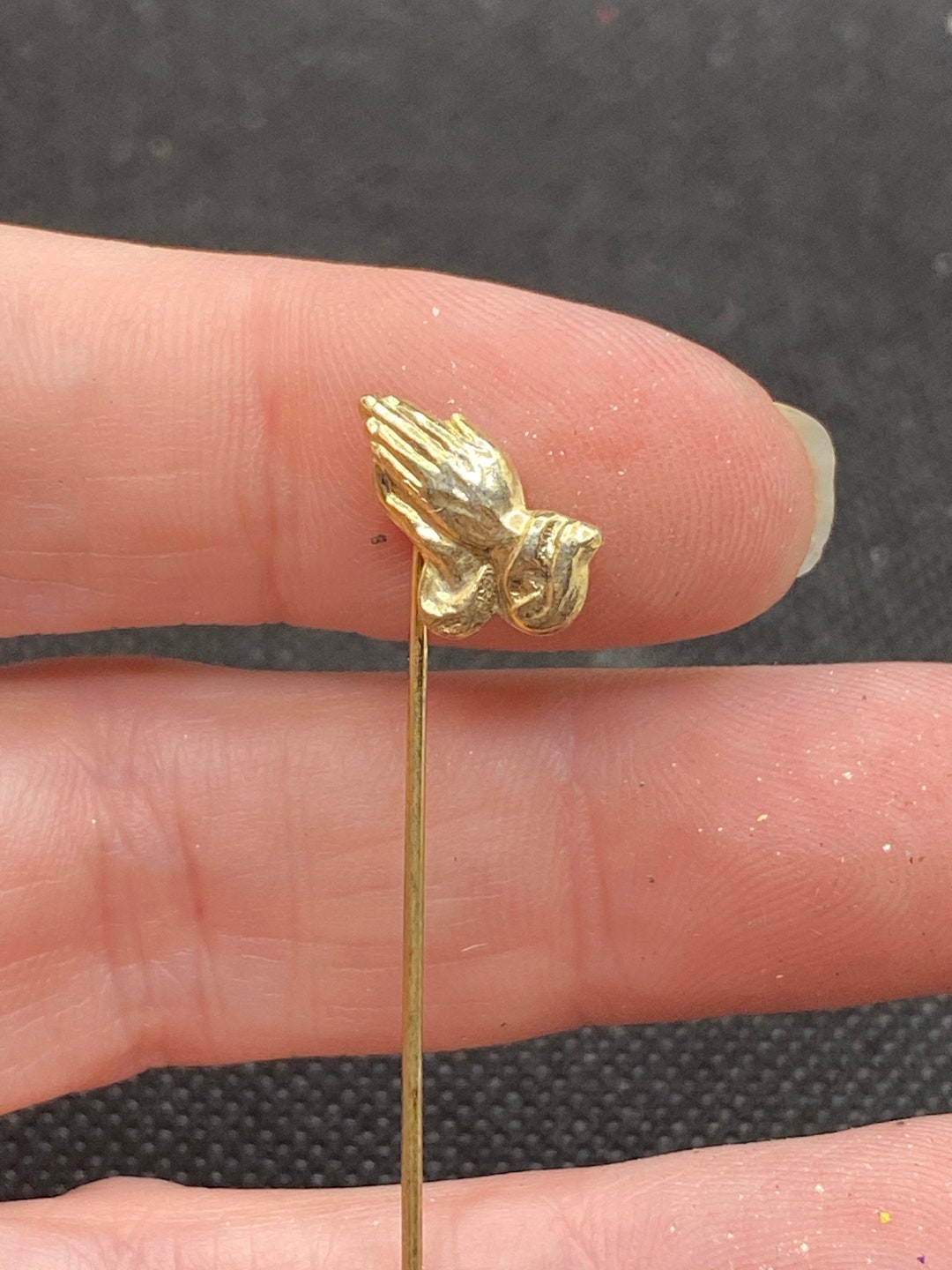 Vintage Praying Hands Religious Stick Pin - Etsy
