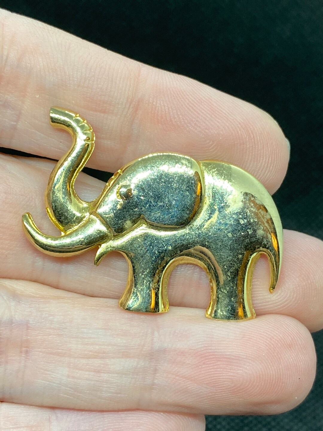 Vintage Elephant Pin - Etsy
