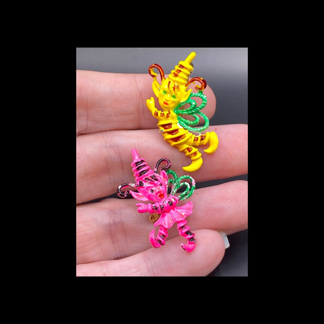 Vintage Fairy Sprite Pins - Etsy