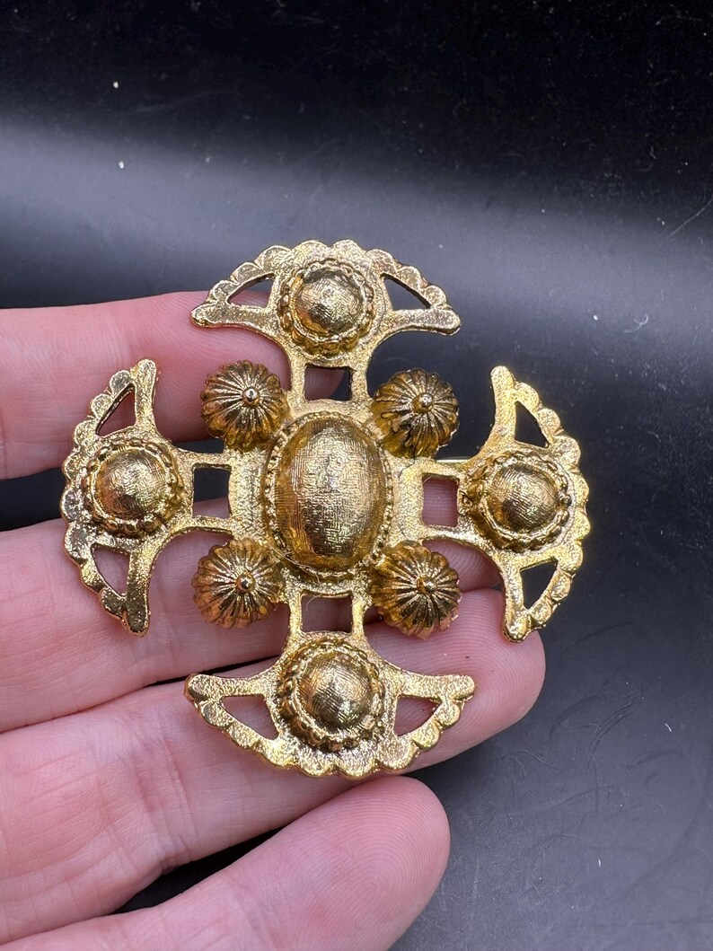 Vintage Large Royal Renaissance Pin Statement Piece - Etsy