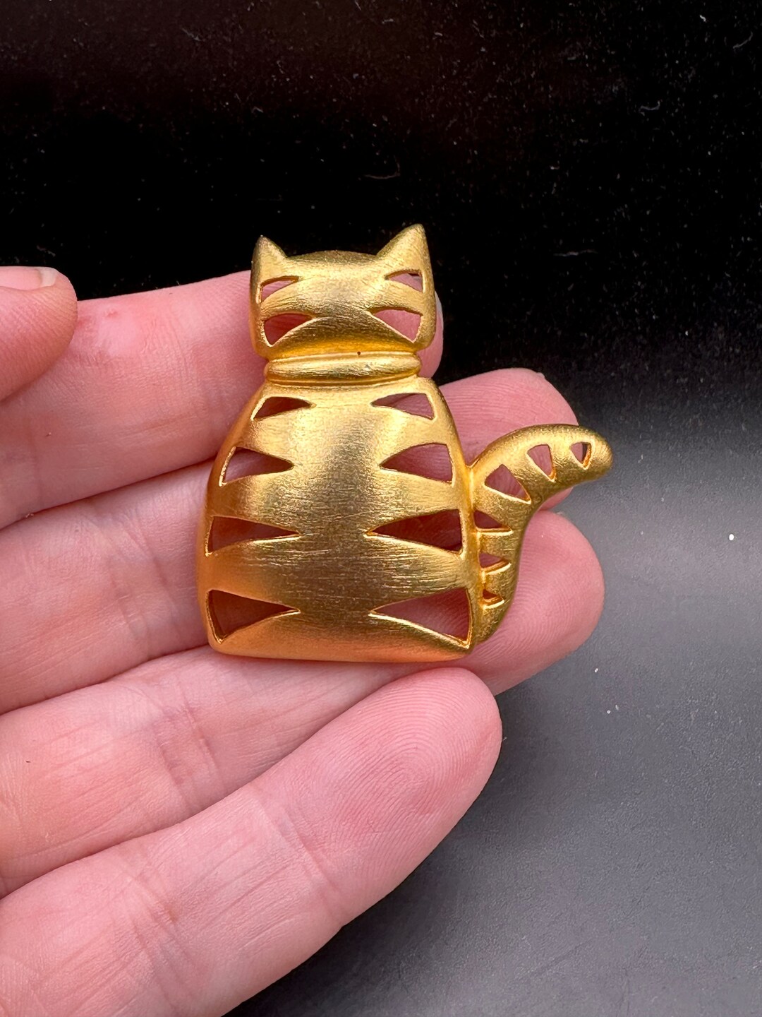 Vintage Cat Pin - Etsy