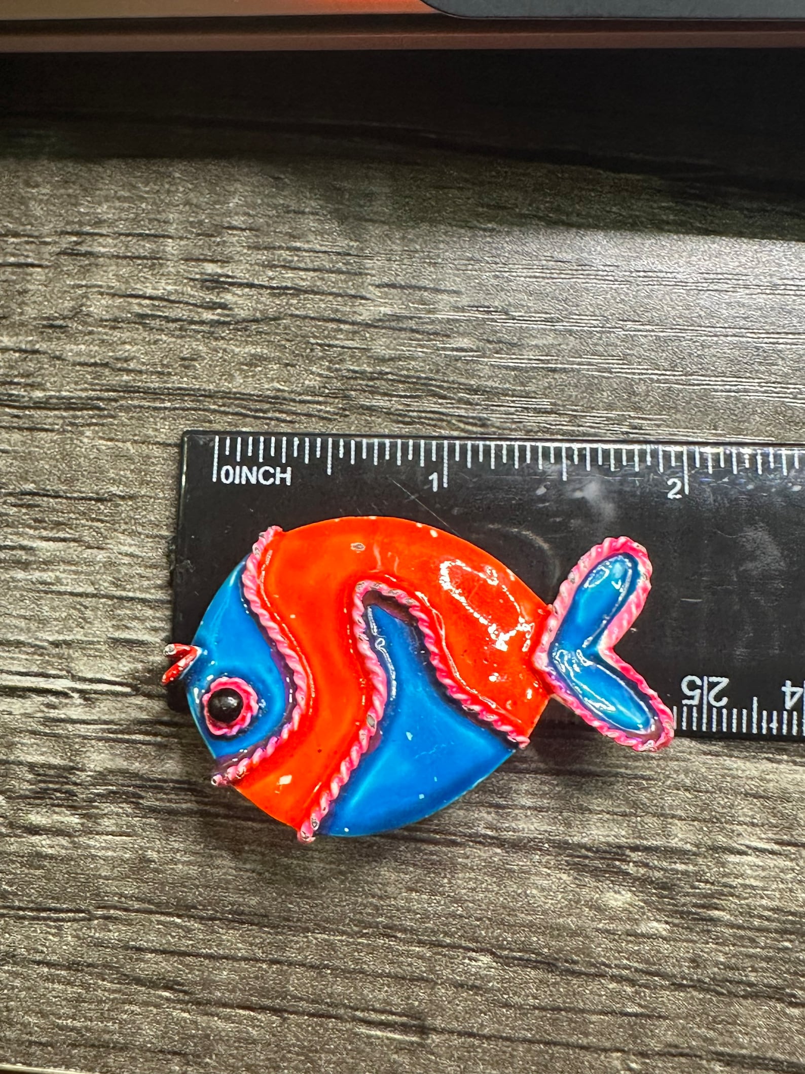 Vintage Enamel Fish Pin - Etsy