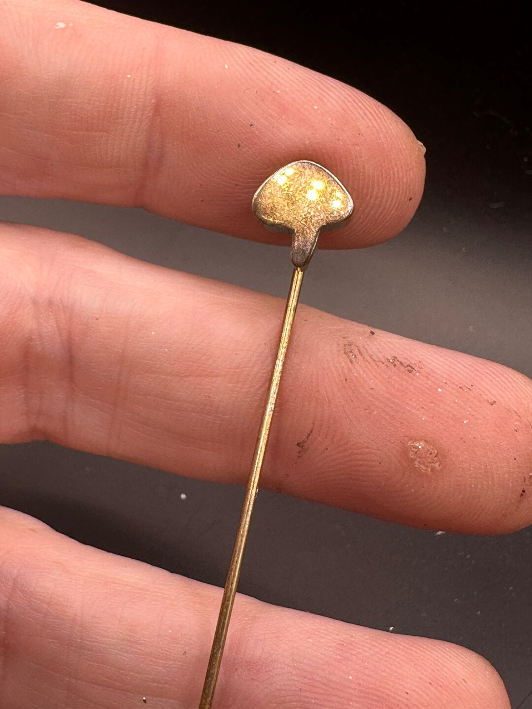 Vintage Mushroom Stick Pin - Etsy