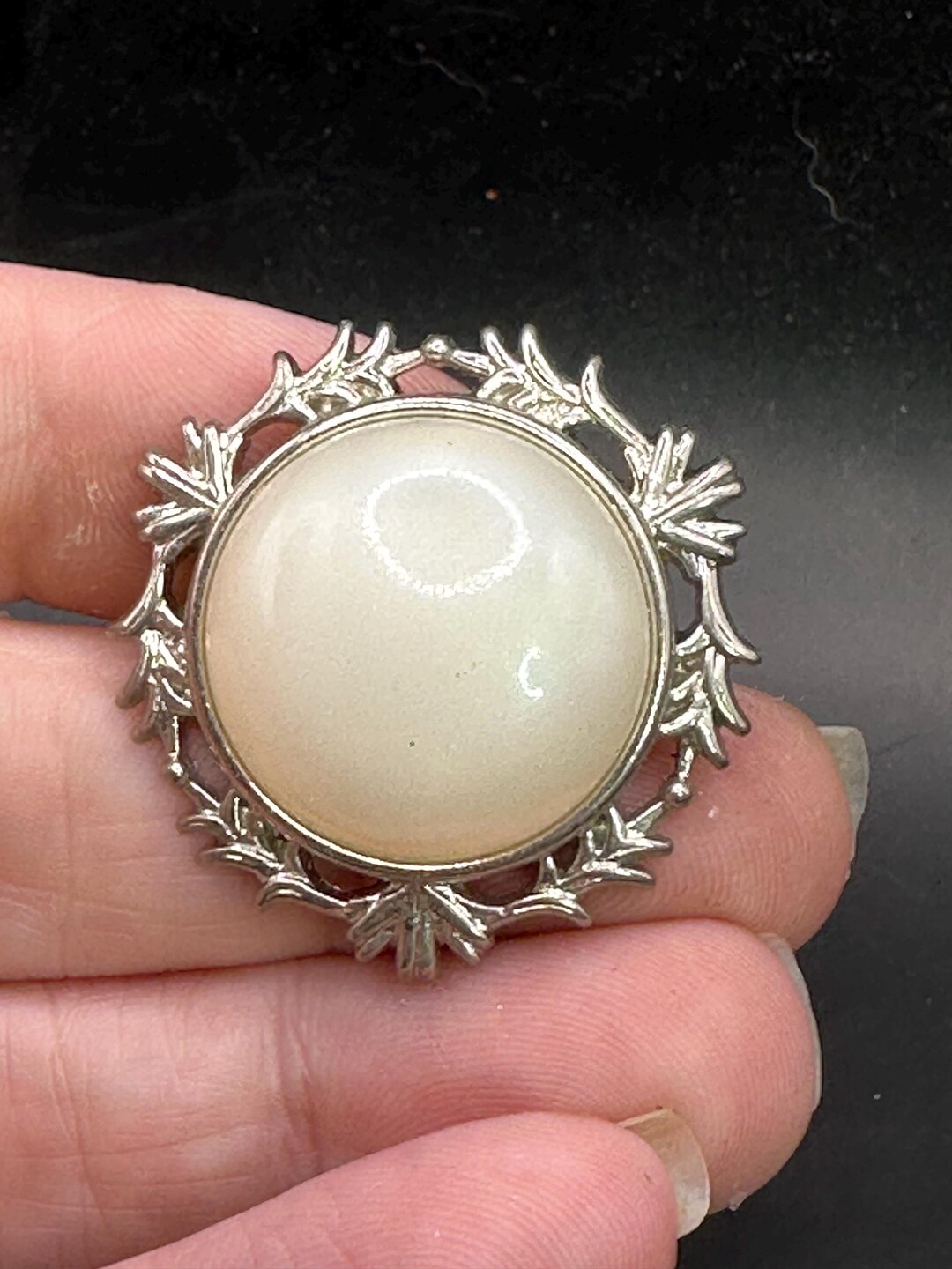 Vintage Faux Pearl Botanical Floral Pin Made in Japan - Etsy