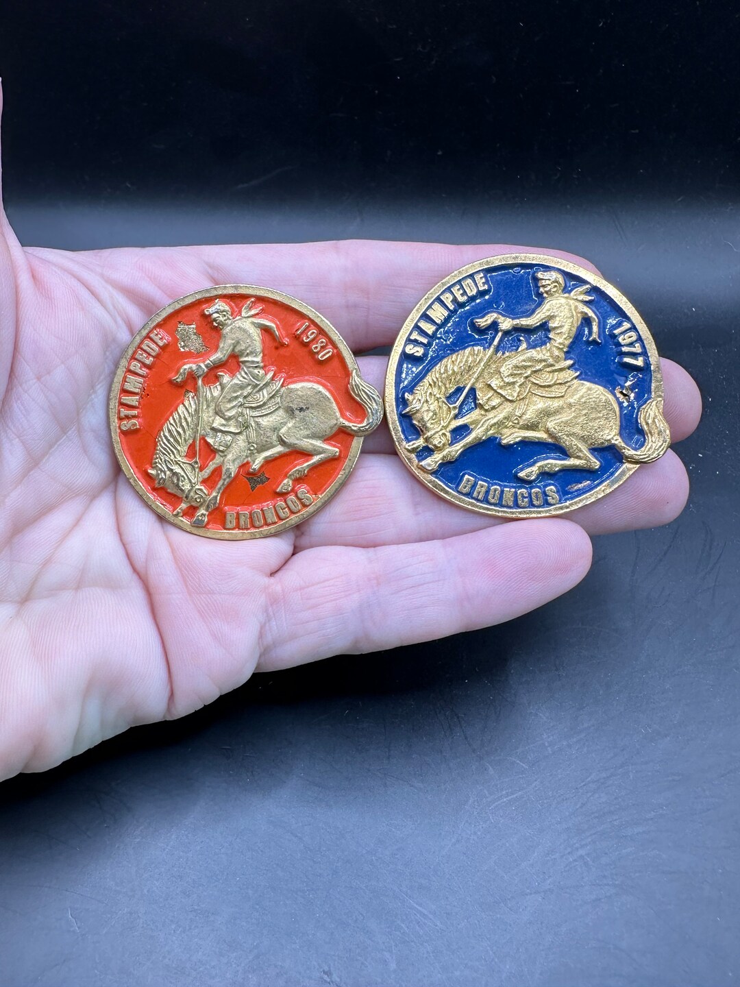 Vintage Rodeo Cowboy Western Pins - Etsy