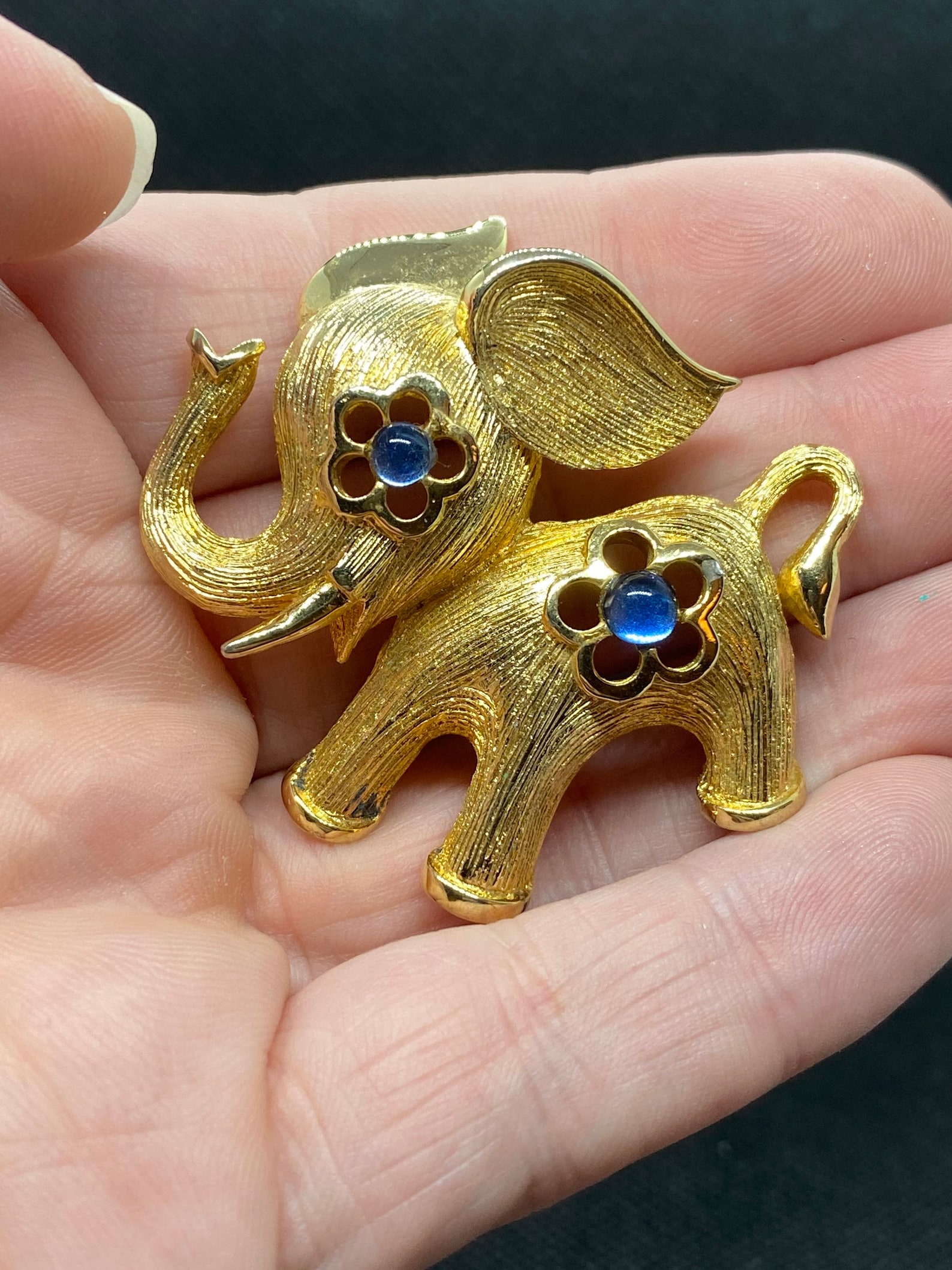 Vintage Elephant Pin - Etsy