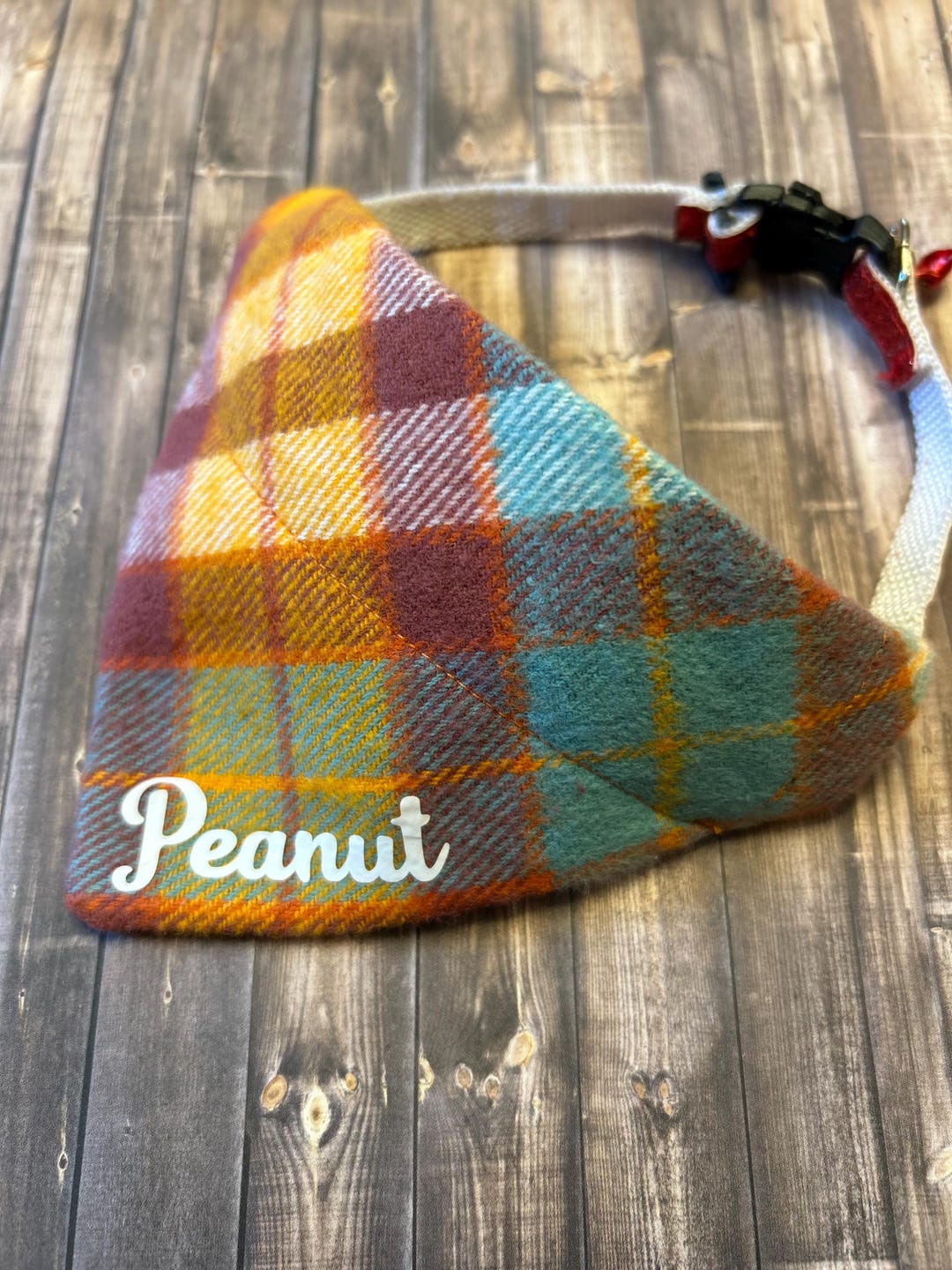 Custom Cat Bandana, Over the Collar Cat Bandana, Personalized Cat ...