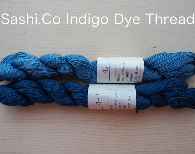 Indigo Dye Sashiko Thread | Hand-dyed 145 Meter Skein for Sashiko ...