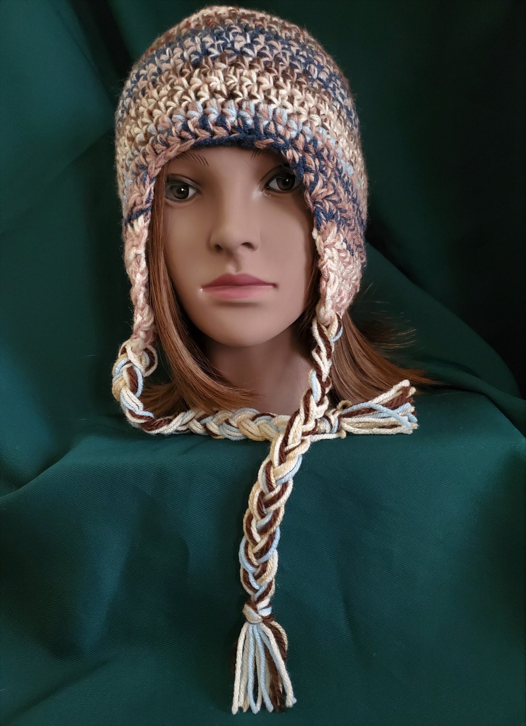 Adult Crochet Chullo Style Hat With Ear Flaps FREE SHIPPING - Etsy