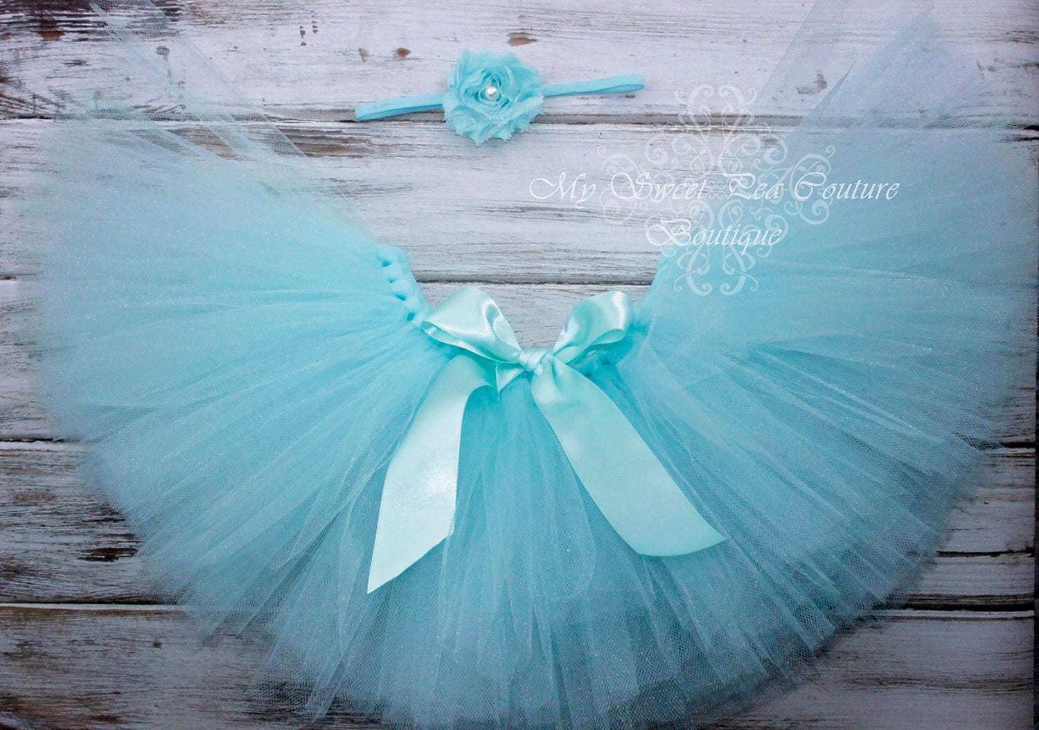 Aqua Tutu & Headband Set Tutu Princess Tutu Baby Tutu 1st | Etsy