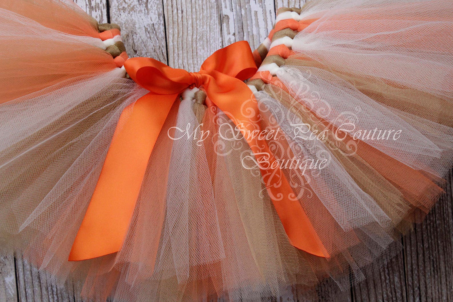 Thanksgiving Tutu Orange Gold & Ivory Tutu Princess Tutu | Etsy