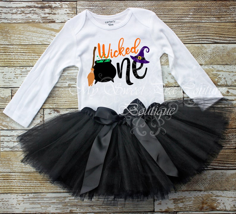 Wicked One First Birthday Outfit Cake Smash Outfit Halloween | Etsy