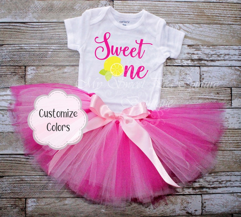 Pink Lemonade First Birthday Outfit Lemon Cake Smash Outfit | Etsy