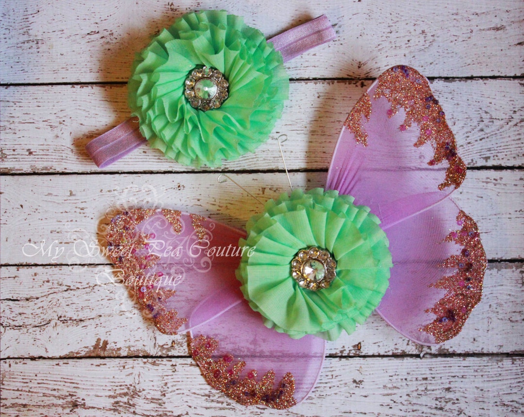Lush Lavender Butterfly Wing Set Baby Wings Lavender Butterfly Wings ...
