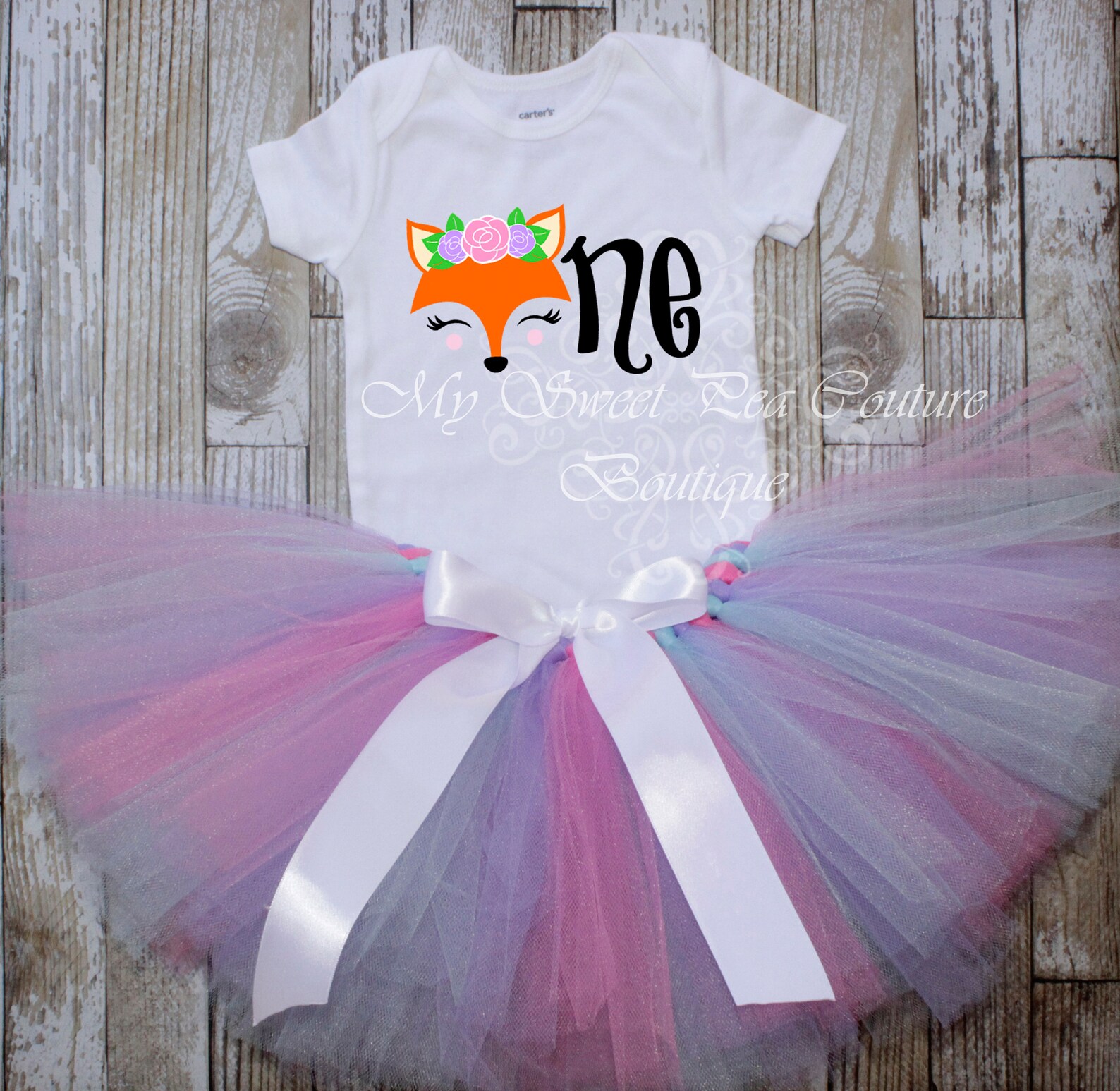 Wild One Fox First Birthday Tutu Outfit Cake Smash Outfit 1st - Etsy