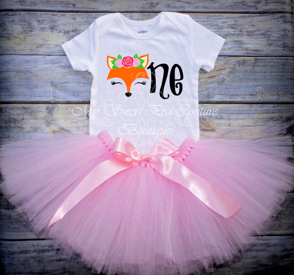Fox First Birthday Tutu Outfit Cake Smash Outfit 1st Birthday Outfit ...