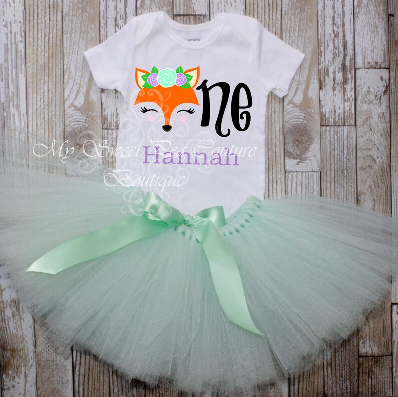 Wild One Fox First Birthday Tutu Outfit Cake Smash Outfit 1st - Etsy