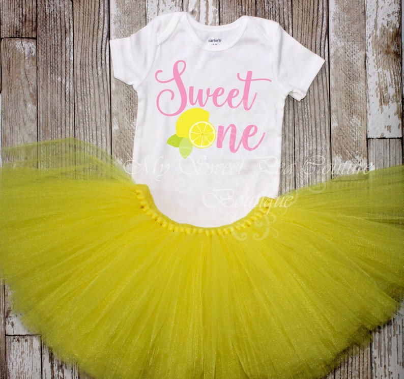 Sweet One Lemonade First Birthday Outfit Lemon Cake Smash | Etsy