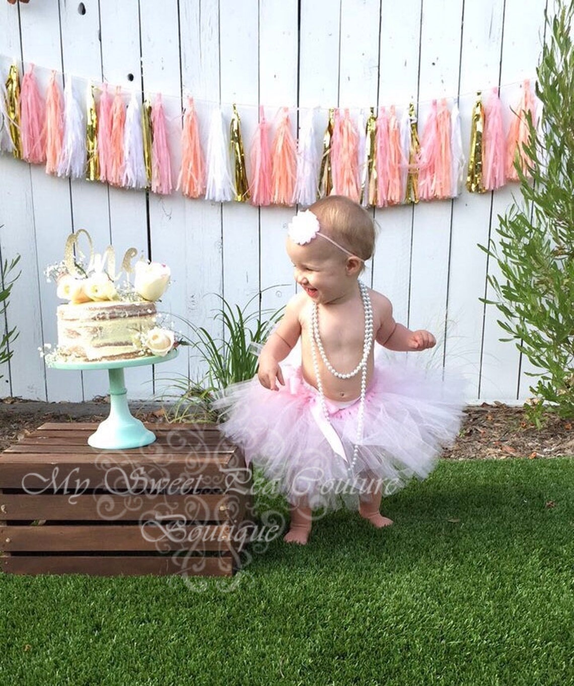 Aqua Tutu & Headband Set- Tutu- Princess Tutu- Baby Tutu- 1st Birthday ...