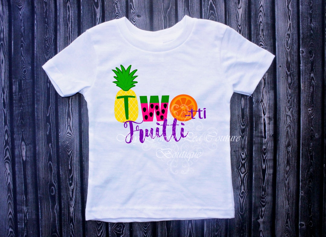 Two-tti Fruitti Second Birthday Outfit Fruity Birthday Second Birthday ...