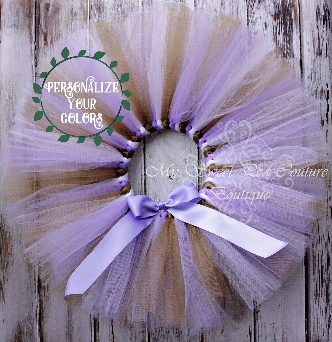 Lavender, Gold & White Tutu- Princess Tutu- Cake Smash Tutu- Baby Tutu ...