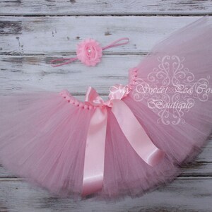 Pink Tutu & Headband Set Tutu Princess Tutu Baby Tutu 1st | Etsy