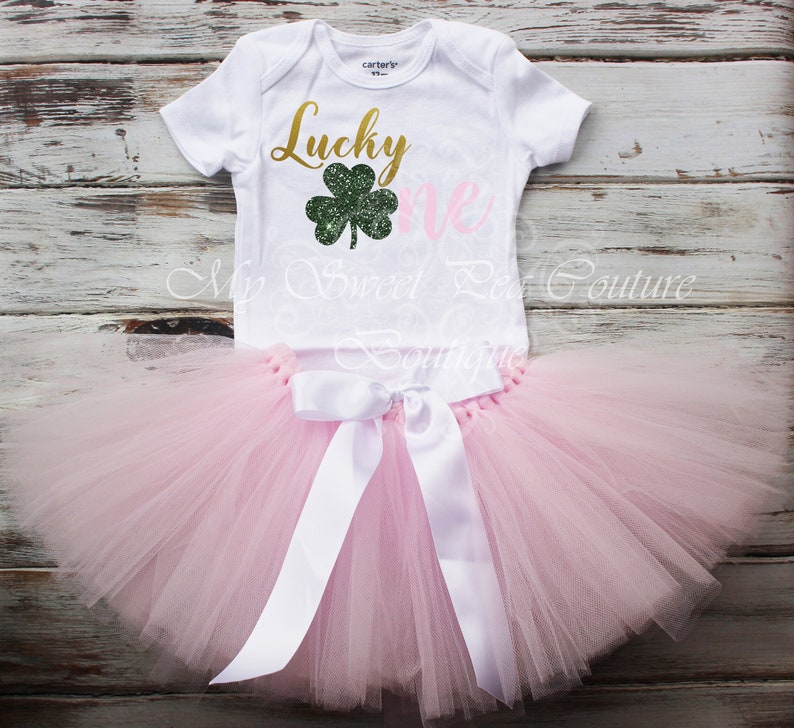 Shamrock 1st Birthday Outfit St. Patrick's Day First Birthday Outfit ...