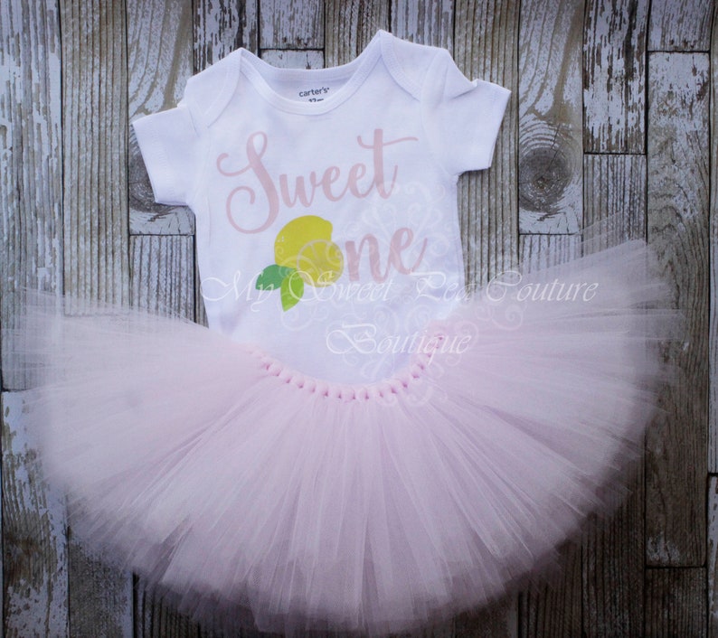 Pink Lemonade First Birthday Outfit Lemon Cake Smash Outfit | Etsy