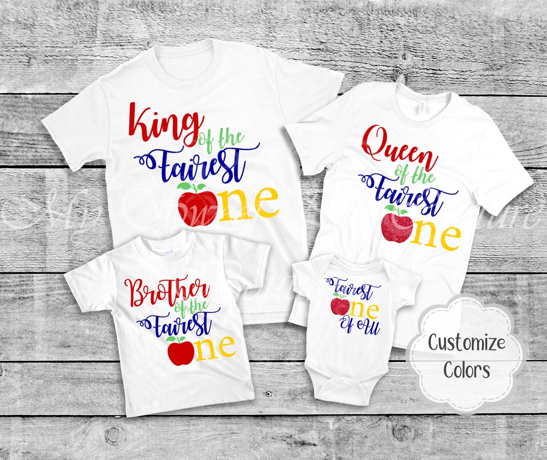 Snow White First Birthday Fairest One of All First Birthday 1st ...