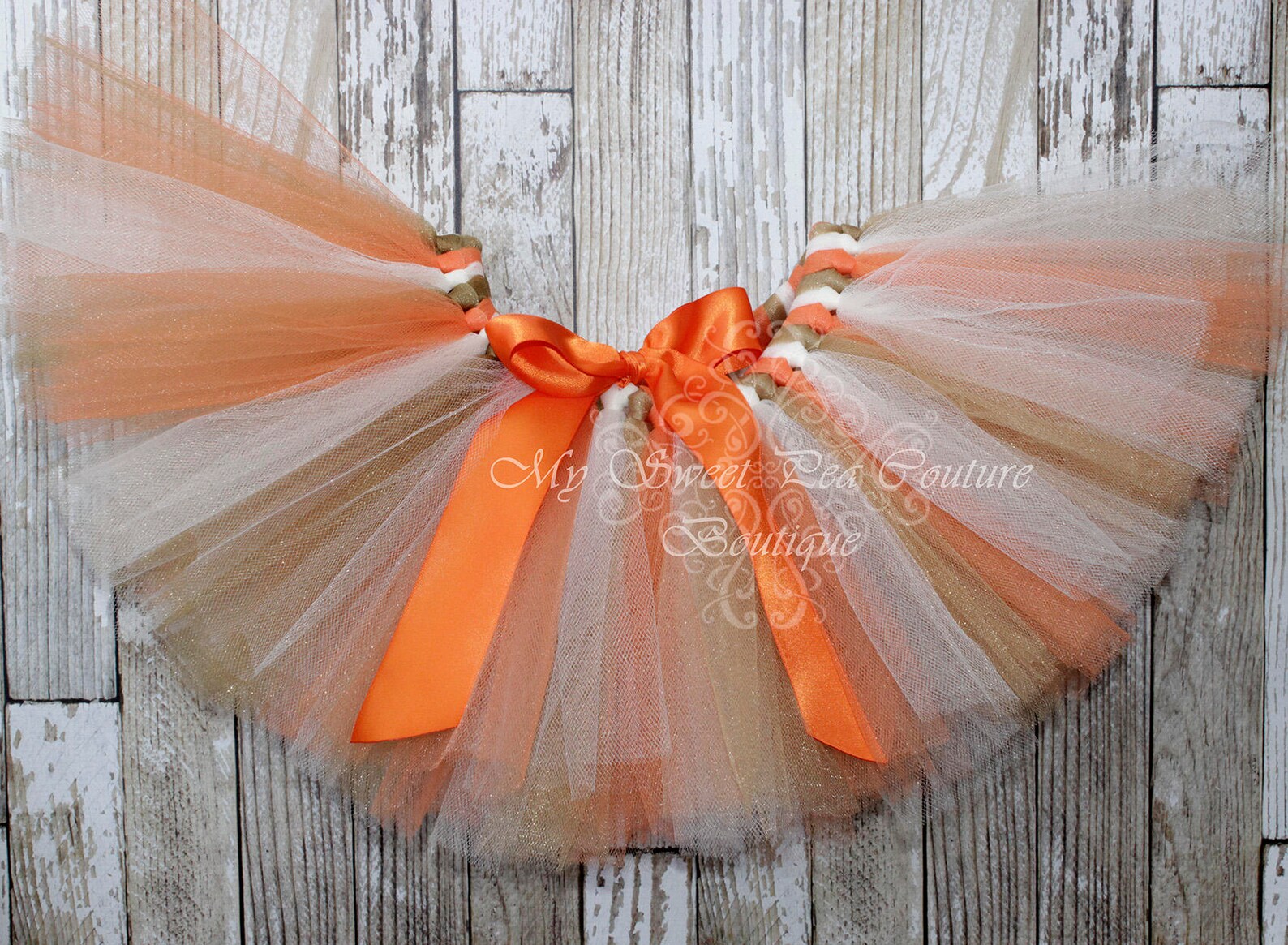 Thanksgiving Tutu Orange Gold & Ivory Tutu Princess Tutu - Etsy