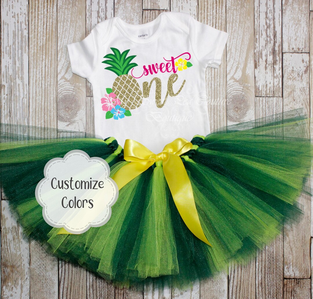 Pineapple First Birthday, Pineapple Party, Luau First Birthday Outfit ...