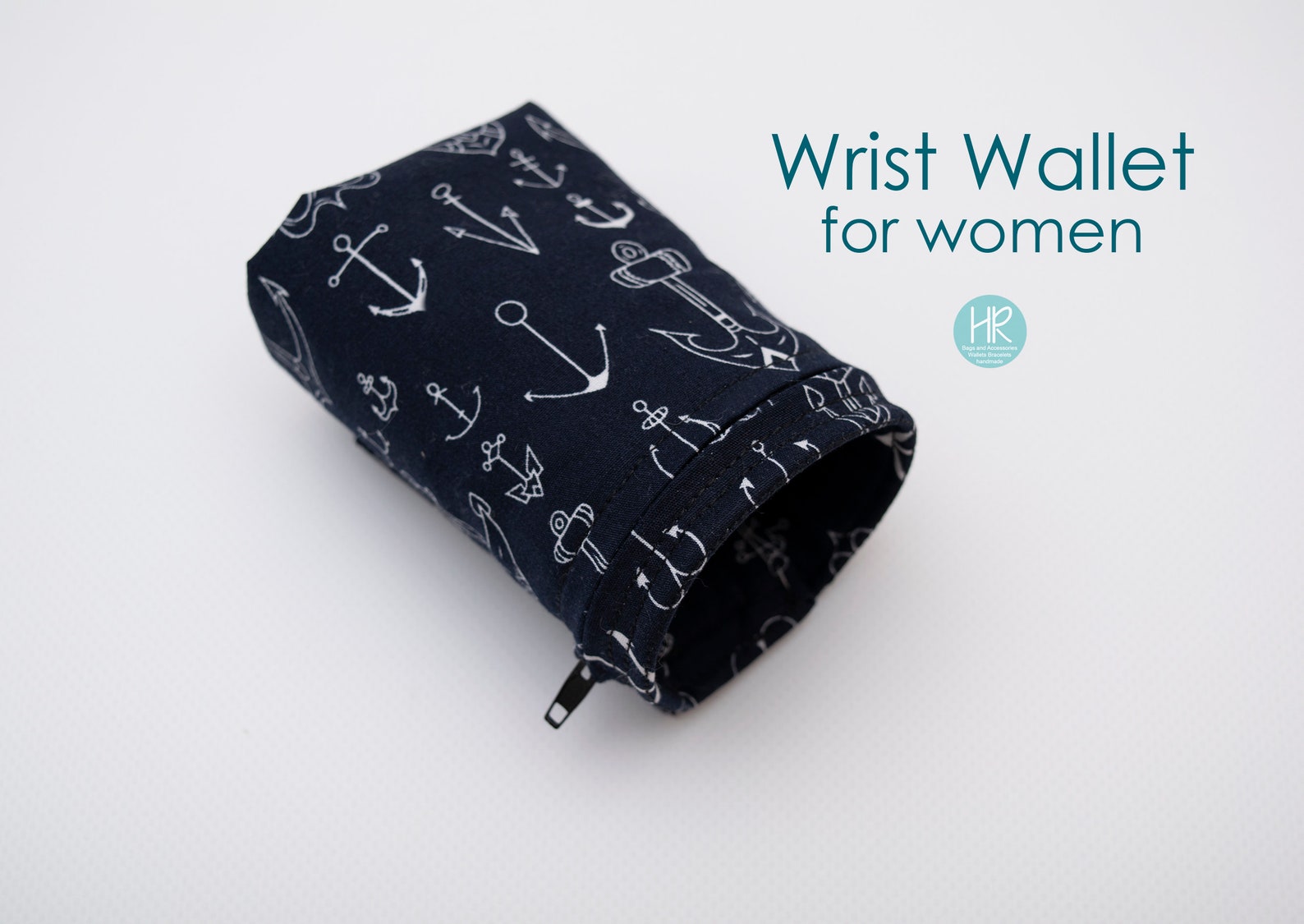 Travel Wrist Wallet Black Minimalist Wristlet Wallet Womens - Etsy