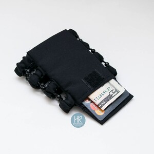 Hidden Wallet Travel Wrist Wallet Black Wide Bracelet Purse Womens ...