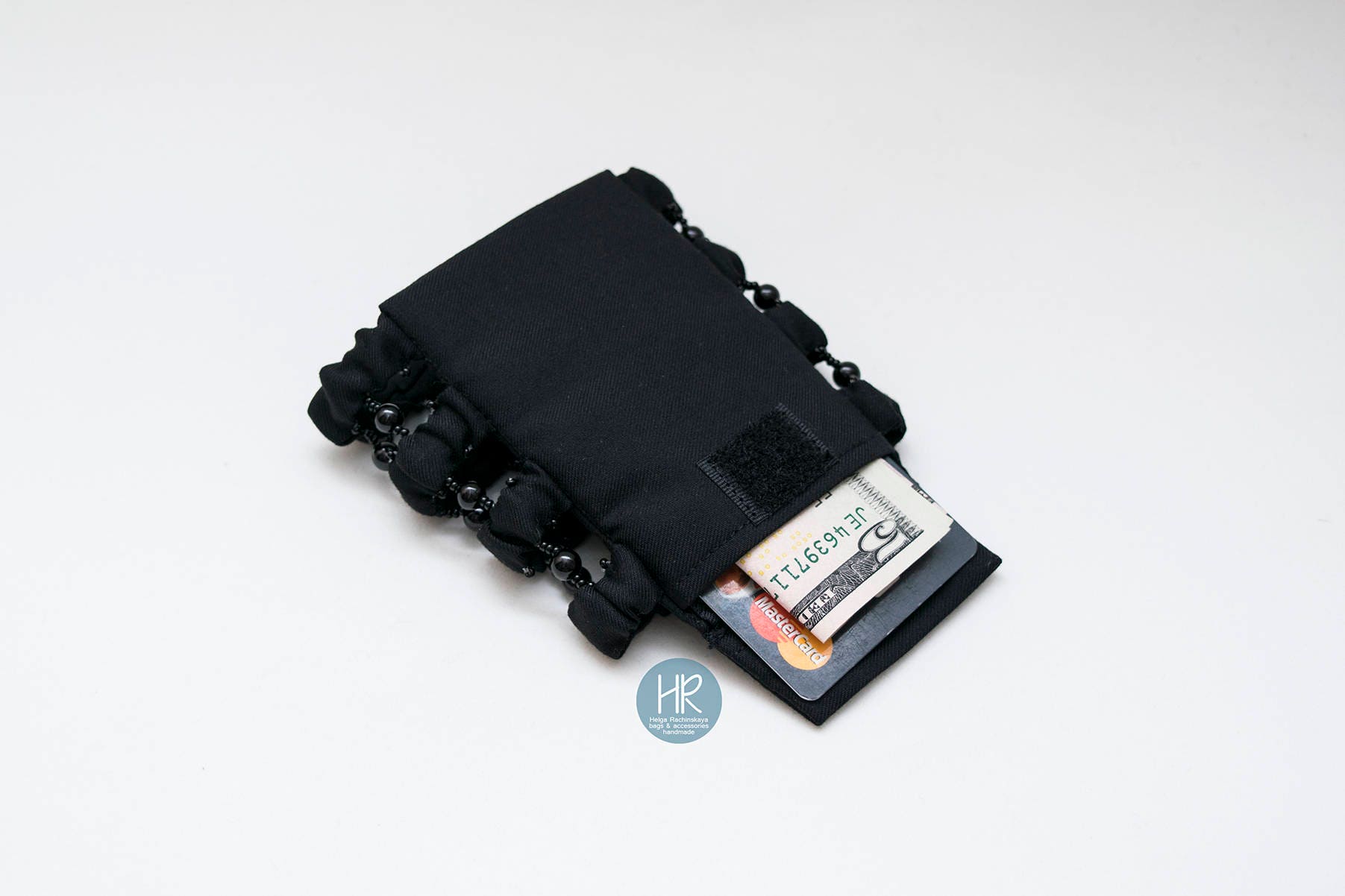 Hidden Wallet Travel Wrist Wallet Black Wide Bracelet Purse Womens ...