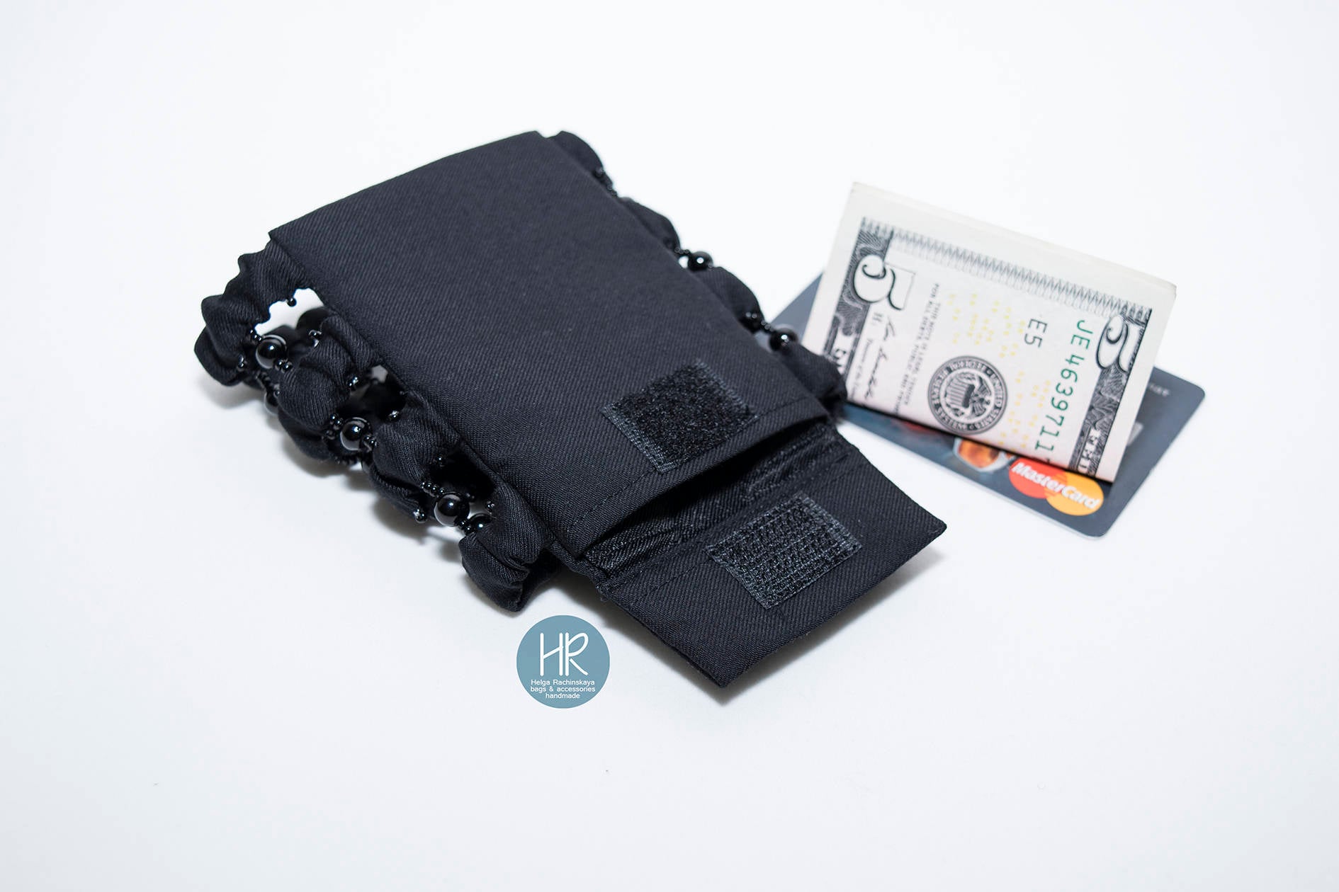 Hidden Wallet Travel Wrist Wallet Black Wide Bracelet Purse Womens ...