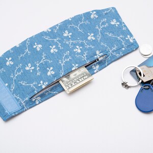 Hidden Wallet Travel Wrist Wallet Blue Wristlet Wallet Bracelet Denim ...