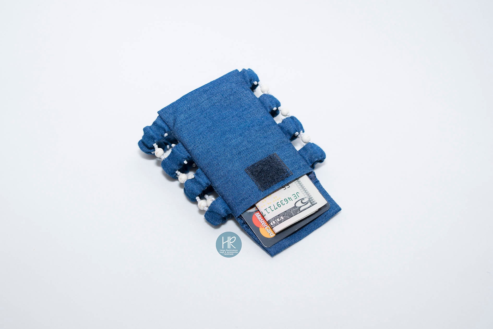 Women Wrist Wallet . Denim Wristlet Wallet Travel . Bracelet - Etsy